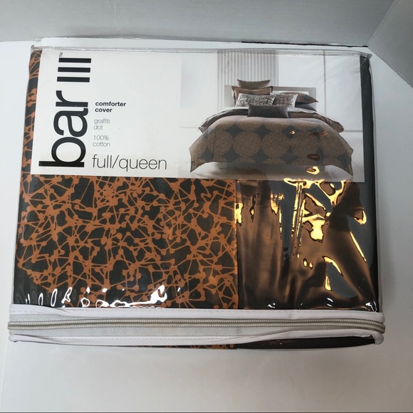 Bar III | Bedding | Bar Iii Full Queen Graffiti Dot Comforter Cover ...